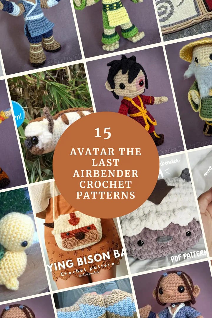 15 Avatar the Last Airbender Crochet Patterns - AbiesCustomDesigns