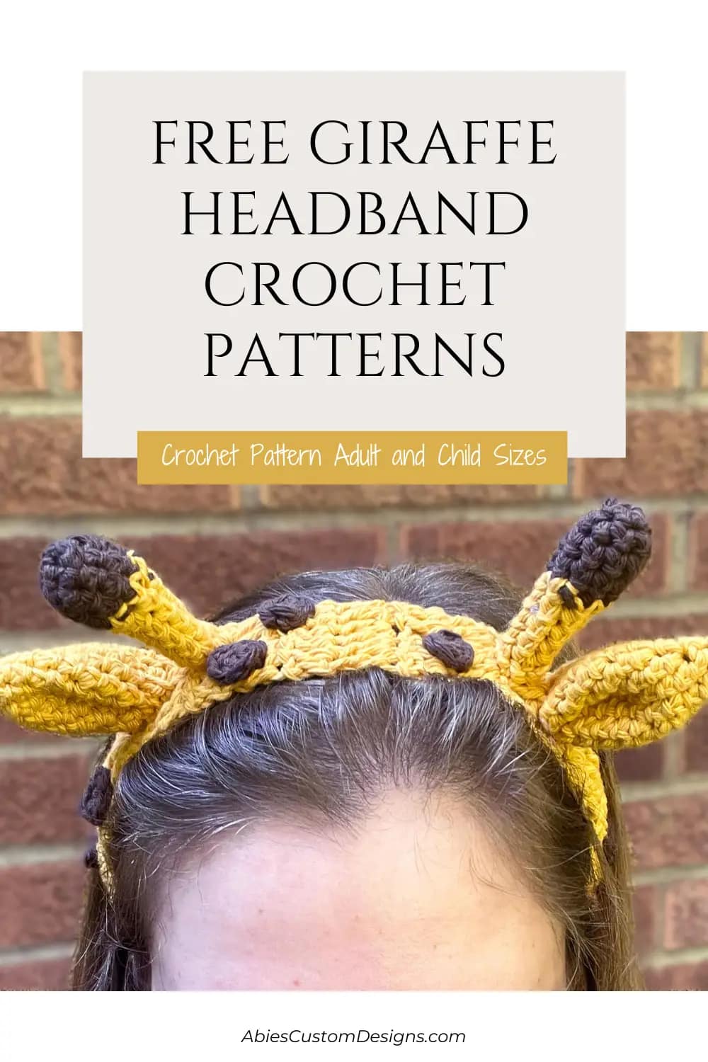 Free Giraffe Headband Crochet Pattern - AbiesCustomDesigns